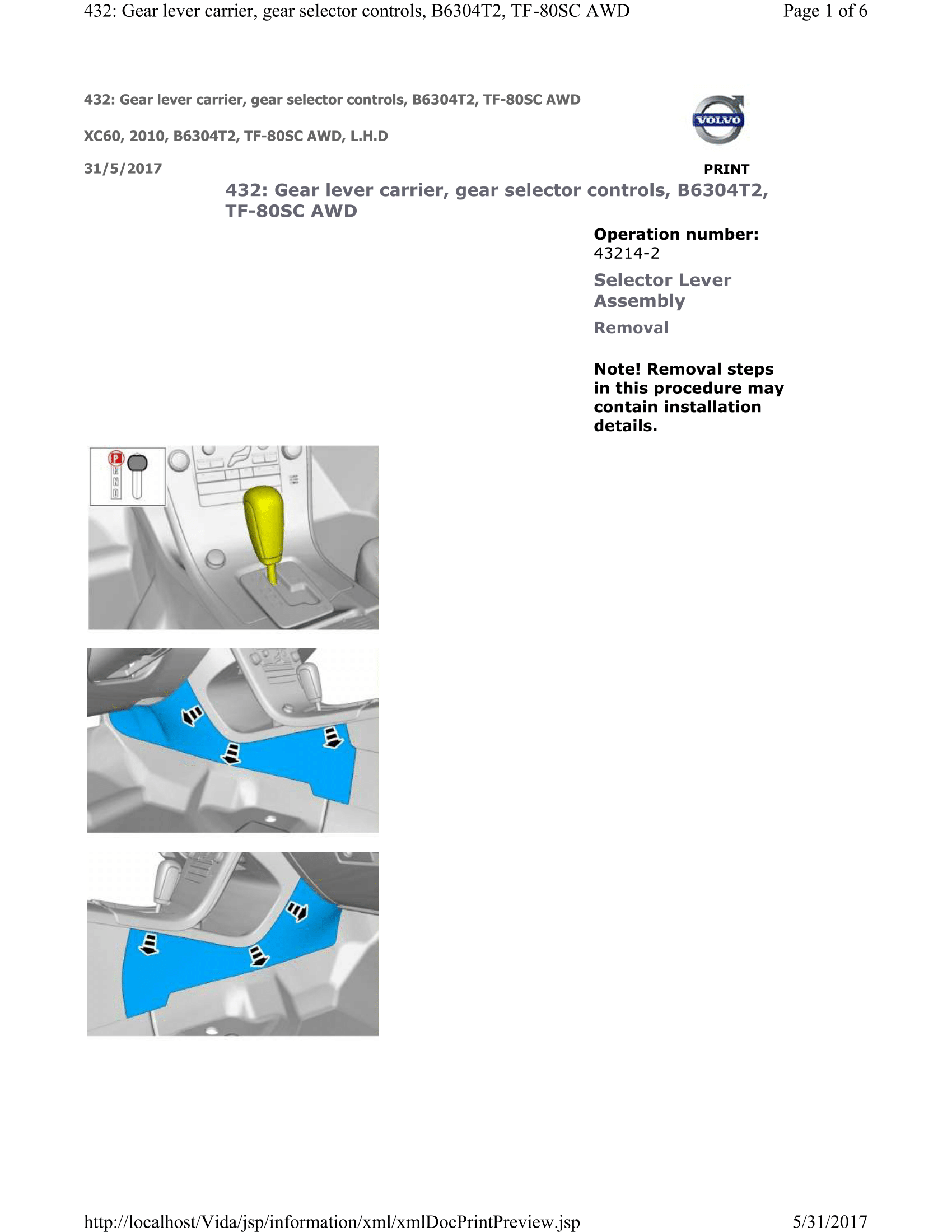 14+ Gear selector swap | SwedeSpeed - Volvo Performance Forum